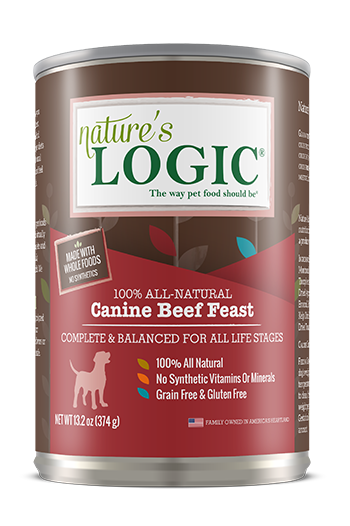 Nature's Logic Beef 13.5oz Cans for Dogs | Sunflower Pet Supplies